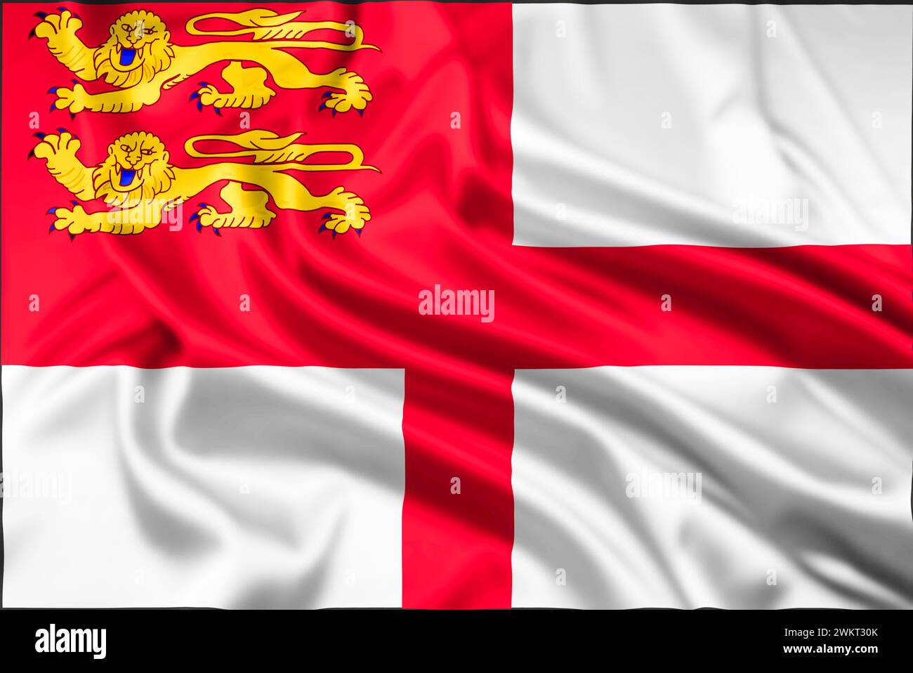 The Flag of The Island of Stark, part of the UK Crown Dependency of The ...