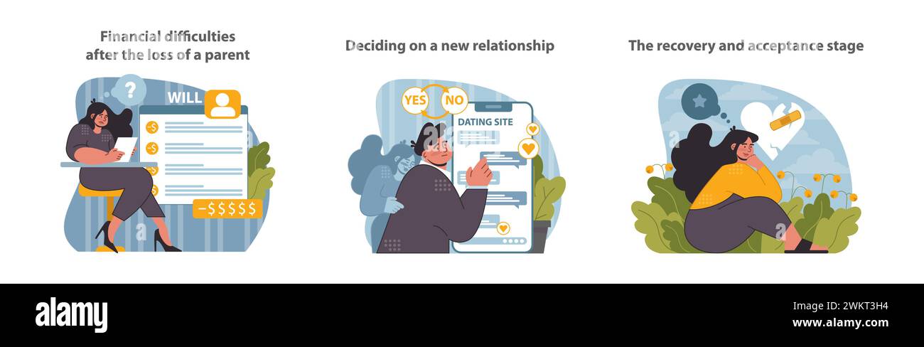 Widowhood narrative set. Tackling financial aftermath, exploring new ...