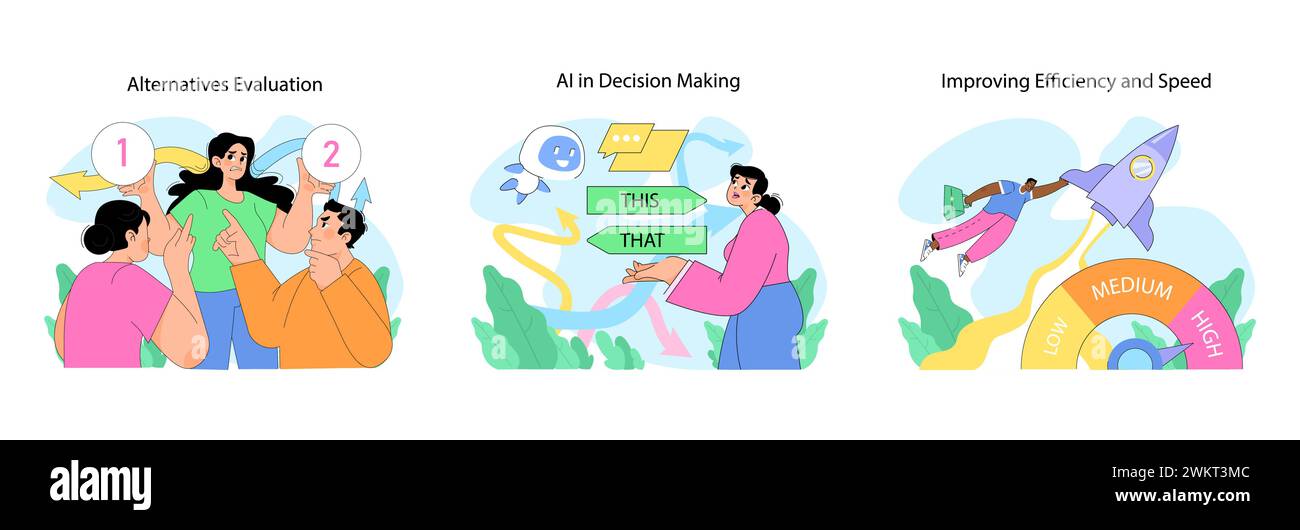 Decision making set. Examining alternatives, leveraging AI and ... Decision making set. Examining alternatives, leveraging AI and ...