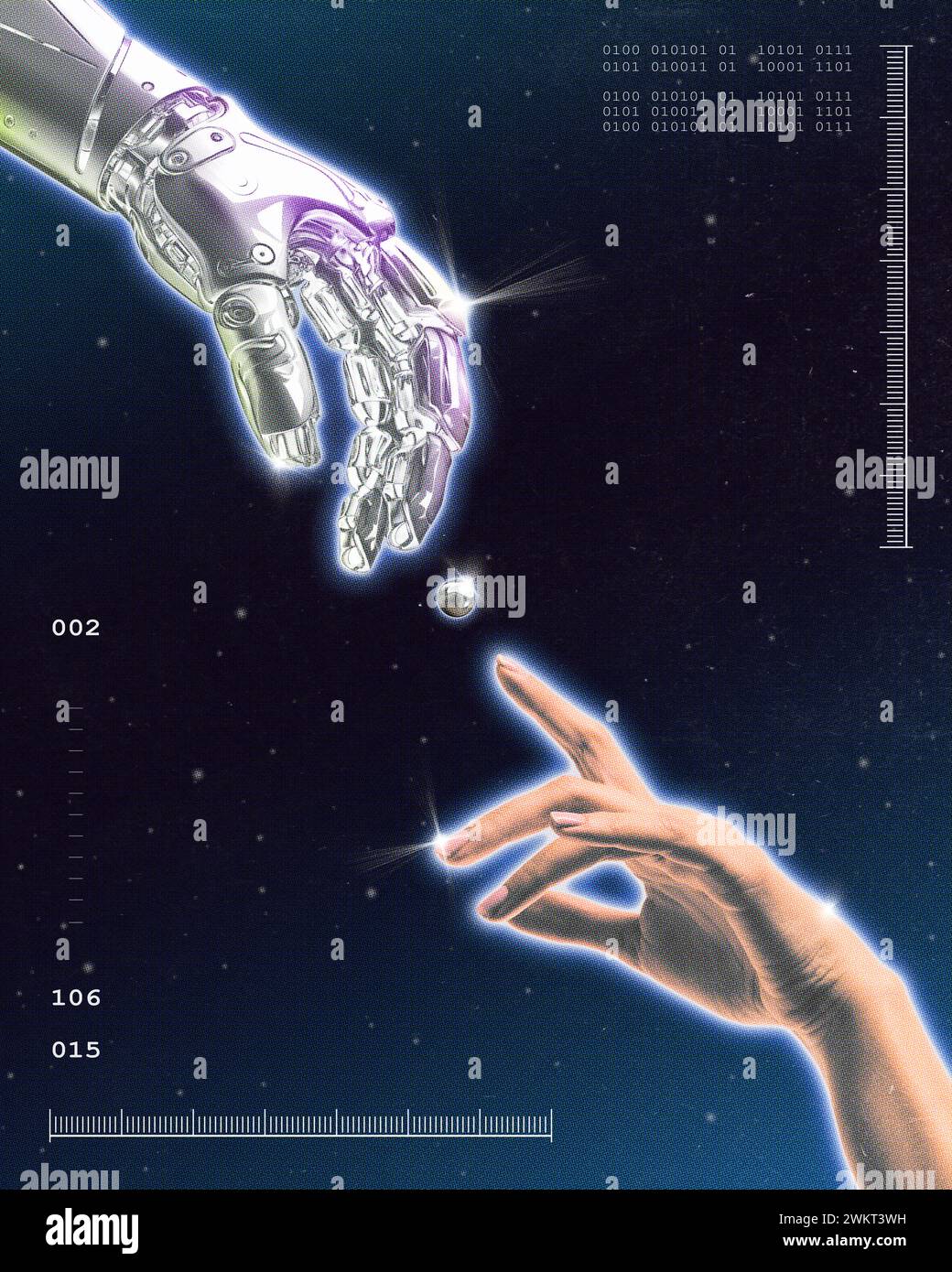 Robots holding hands hi-res stock photography and images - Alamy