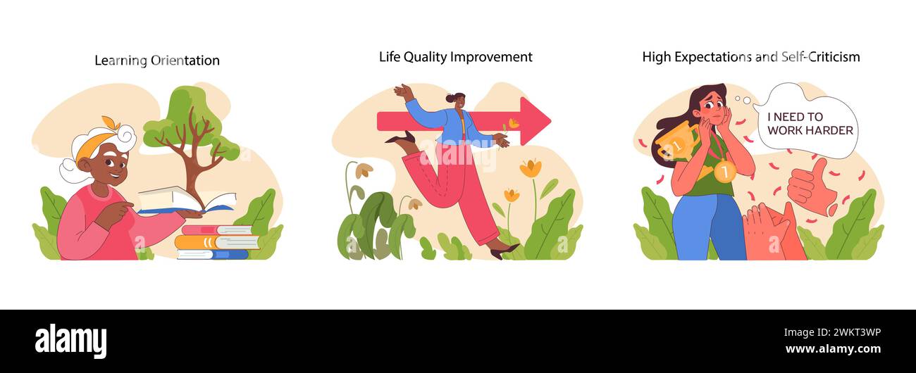 Lifelong learning set. Emphasizing continuous education, lifestyle ... Lifelong learning set. Emphasizing continuous education, lifestyle ...