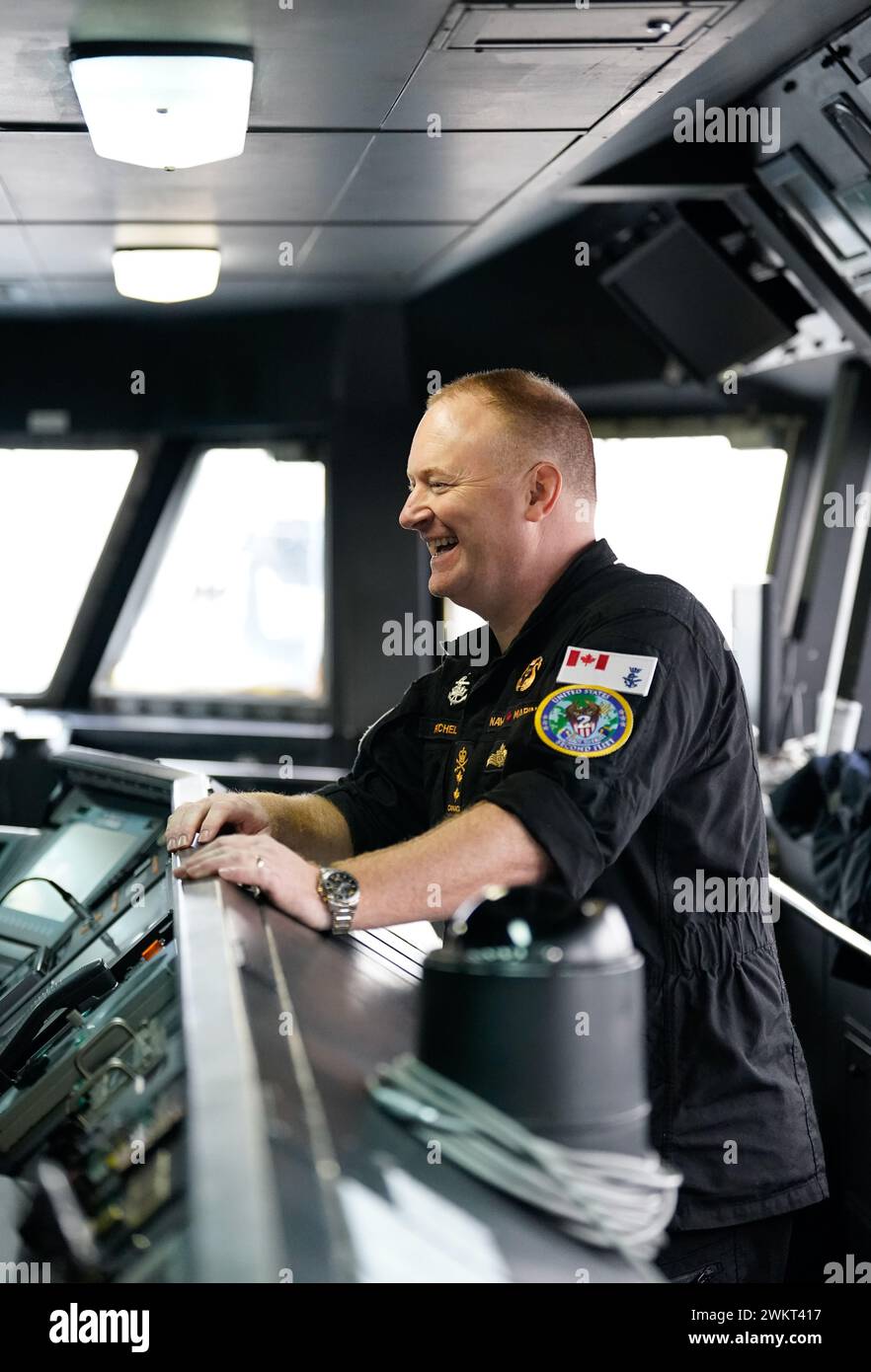 Rear Admiral David Patchell, vice commander US Second Fleet, on the ...