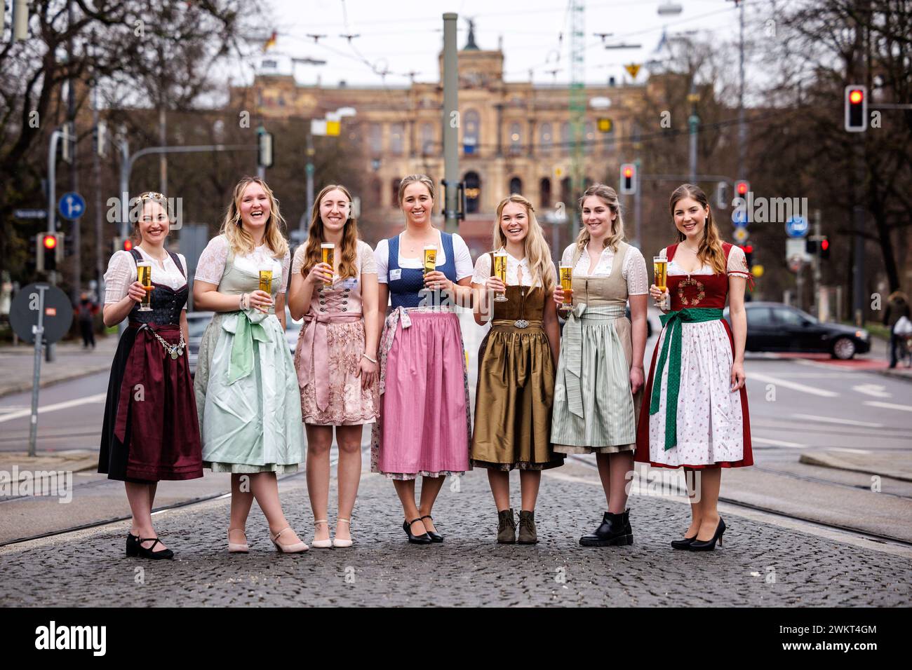 22 February 2024, Bavaria, Munich: Mona Sommer (l-r), Bavaria's ...