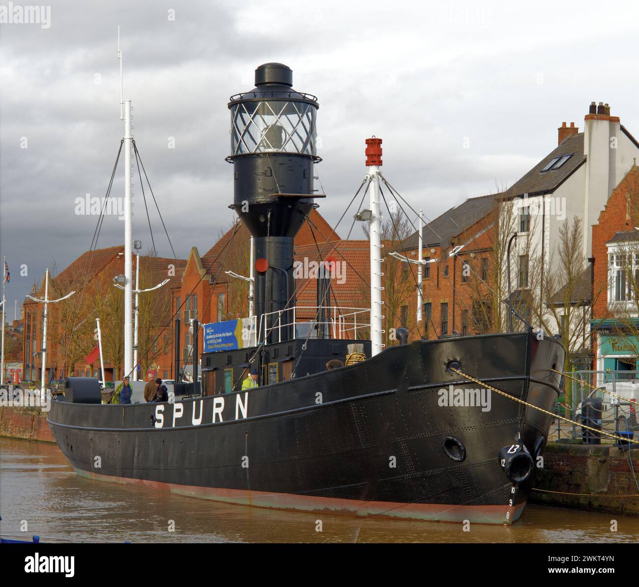 The Spurn Lightship LS-12 and the new Marina area at Hull, Yorkshire ...