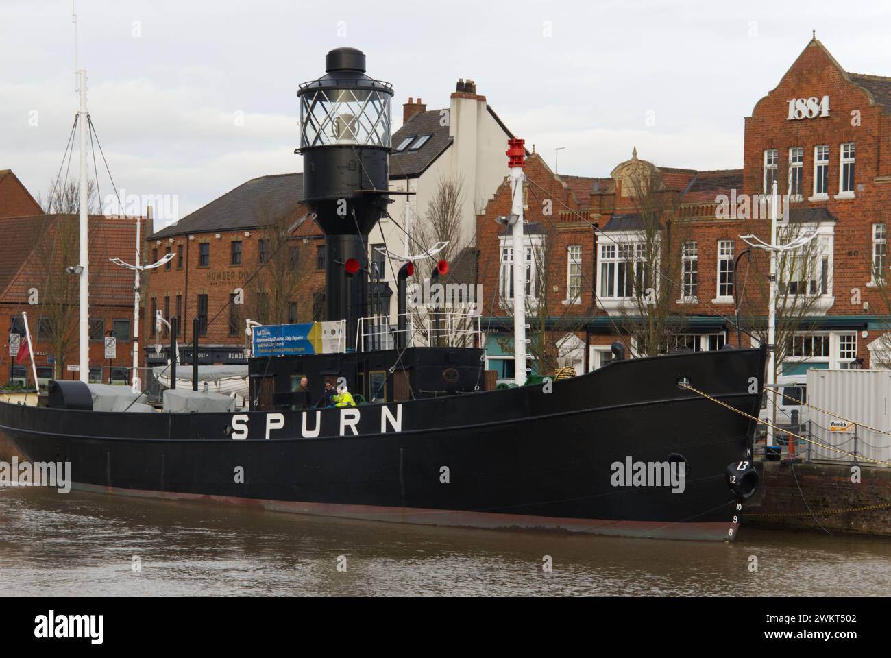 The Spurn Lightship LS-12 and the new Marina area at Hull, Yorkshire ...