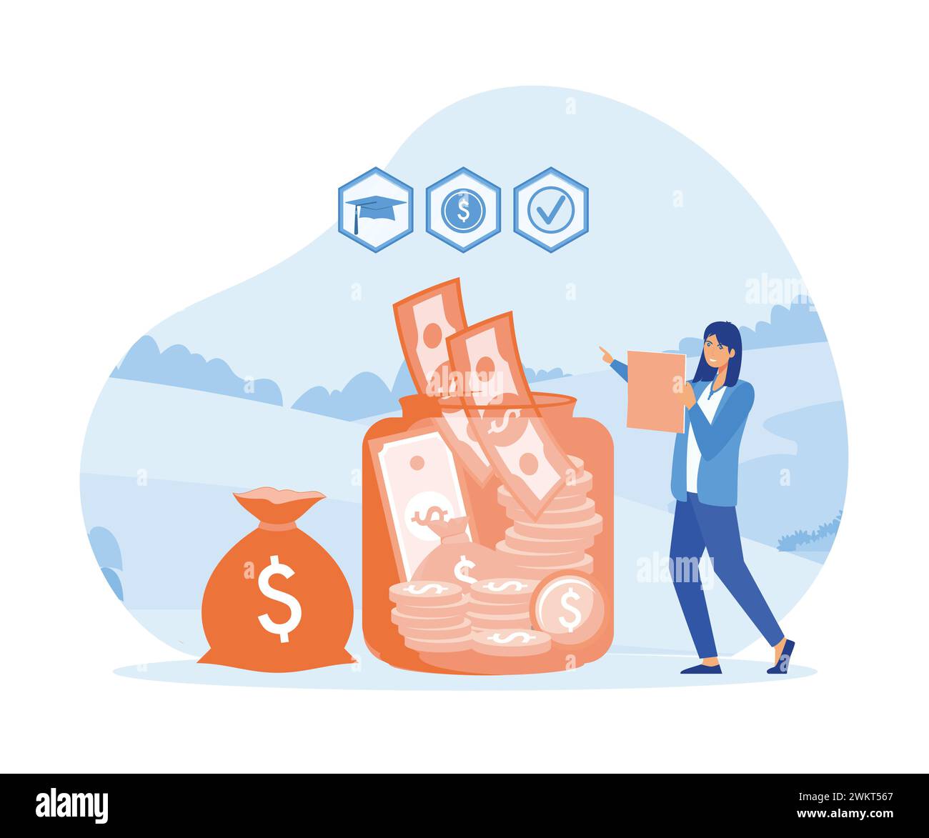 Financial education Stock Vector Images - Alamy