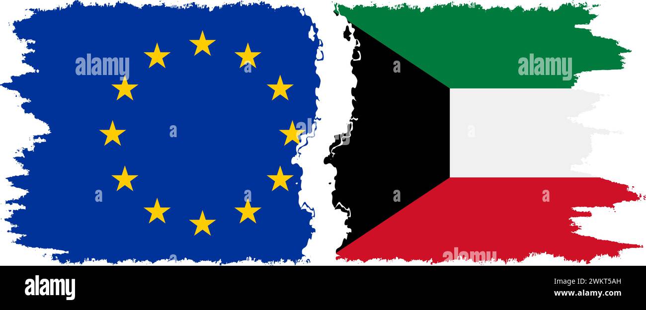 Kuwait european union flag hi-res stock photography and images - Alamy