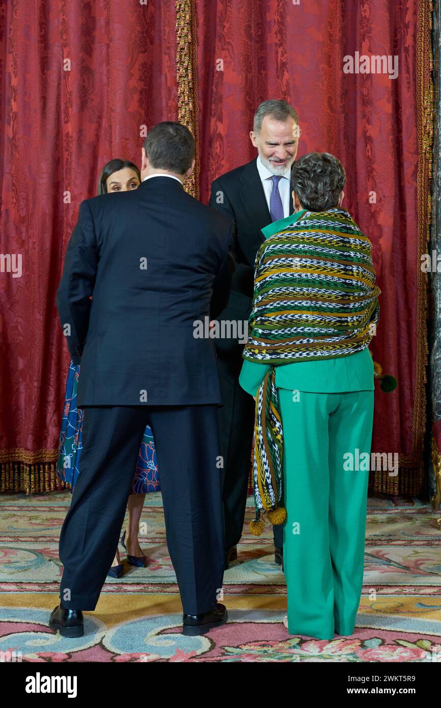 Madrid, Madrid, Spain. 22nd Feb, 2024. King Felipe VI of Spain, Queen ...