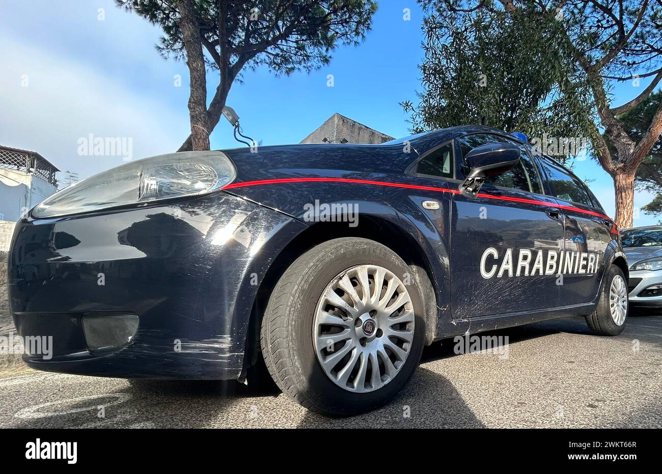 Panza, Italy. 18th Feb, 2024. A car belonging to the Italian ...