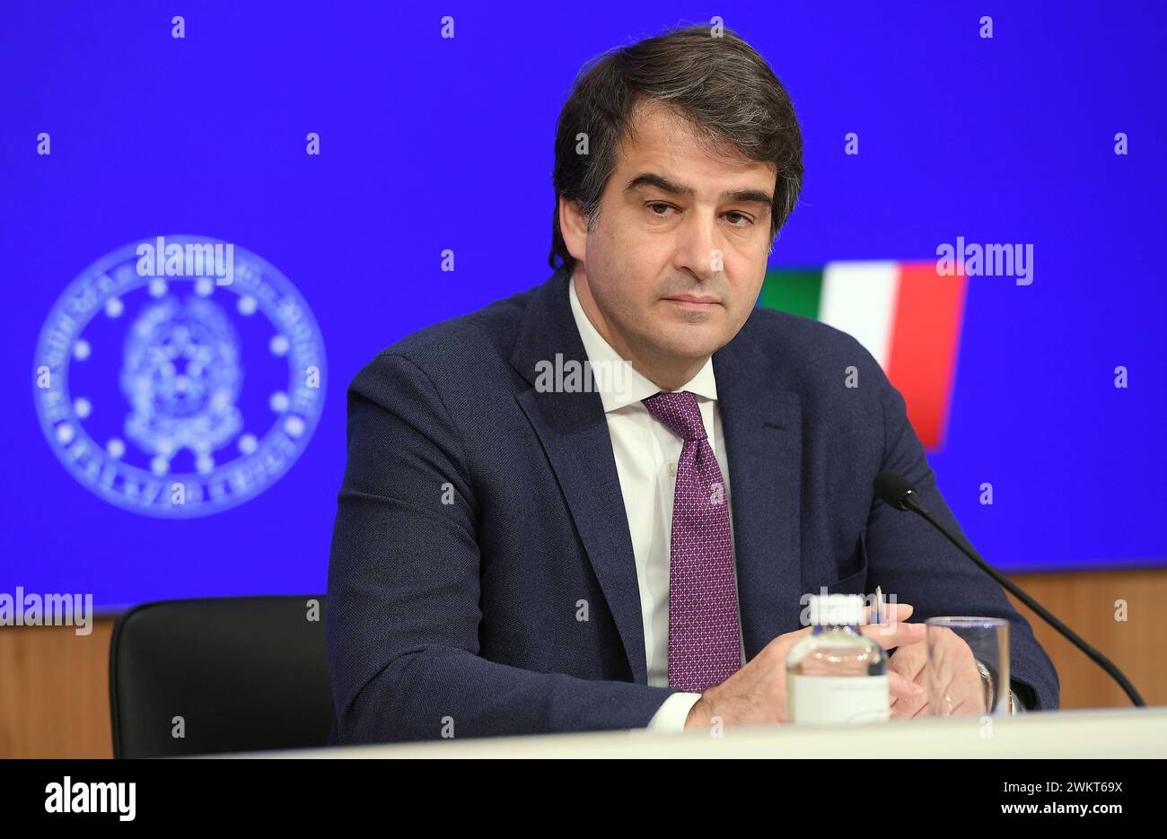 Italy, Rome, February 22, 2024 : Raffaele Fitto, Minister for European ...