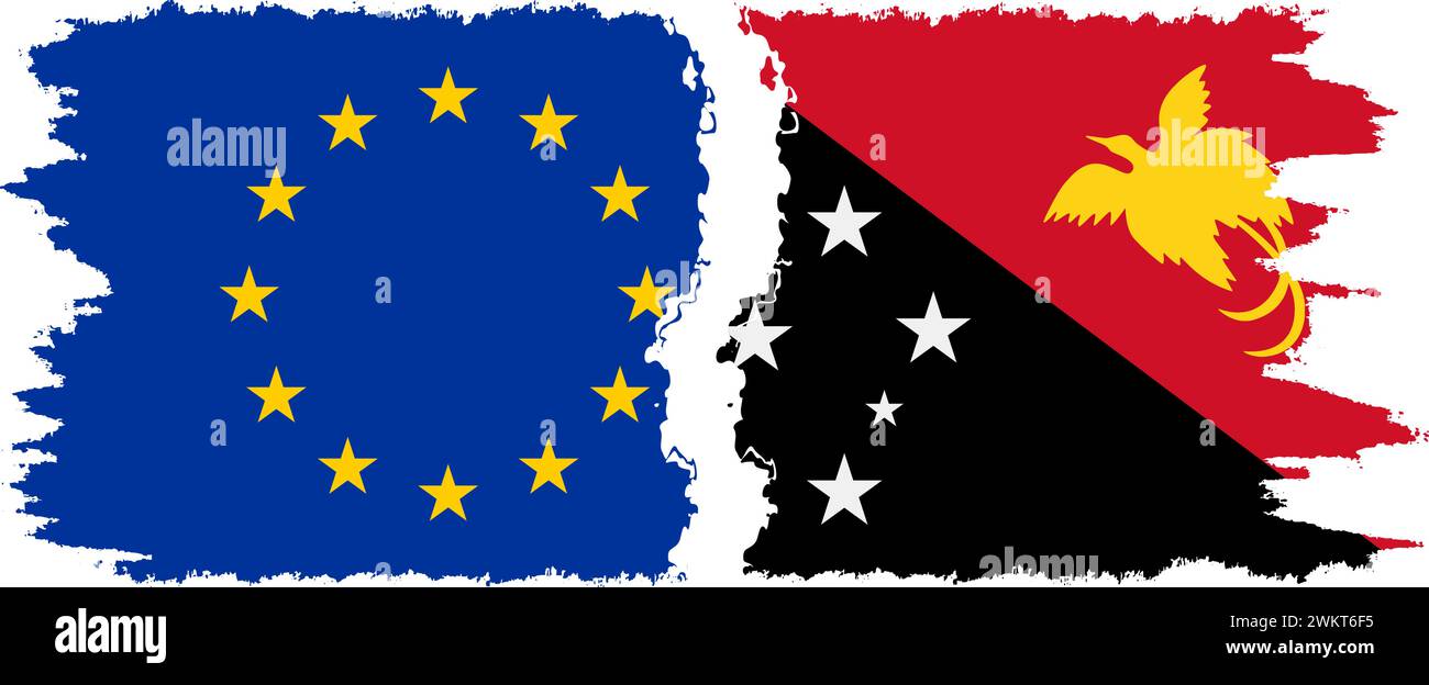 European union papua new guinea flag Stock Vector Images - Alamy