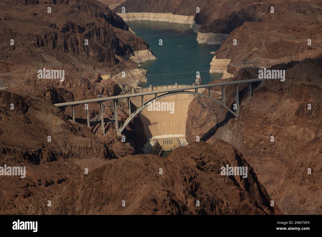 Hoover dam aerial view hi-res stock photography and images - Alamy