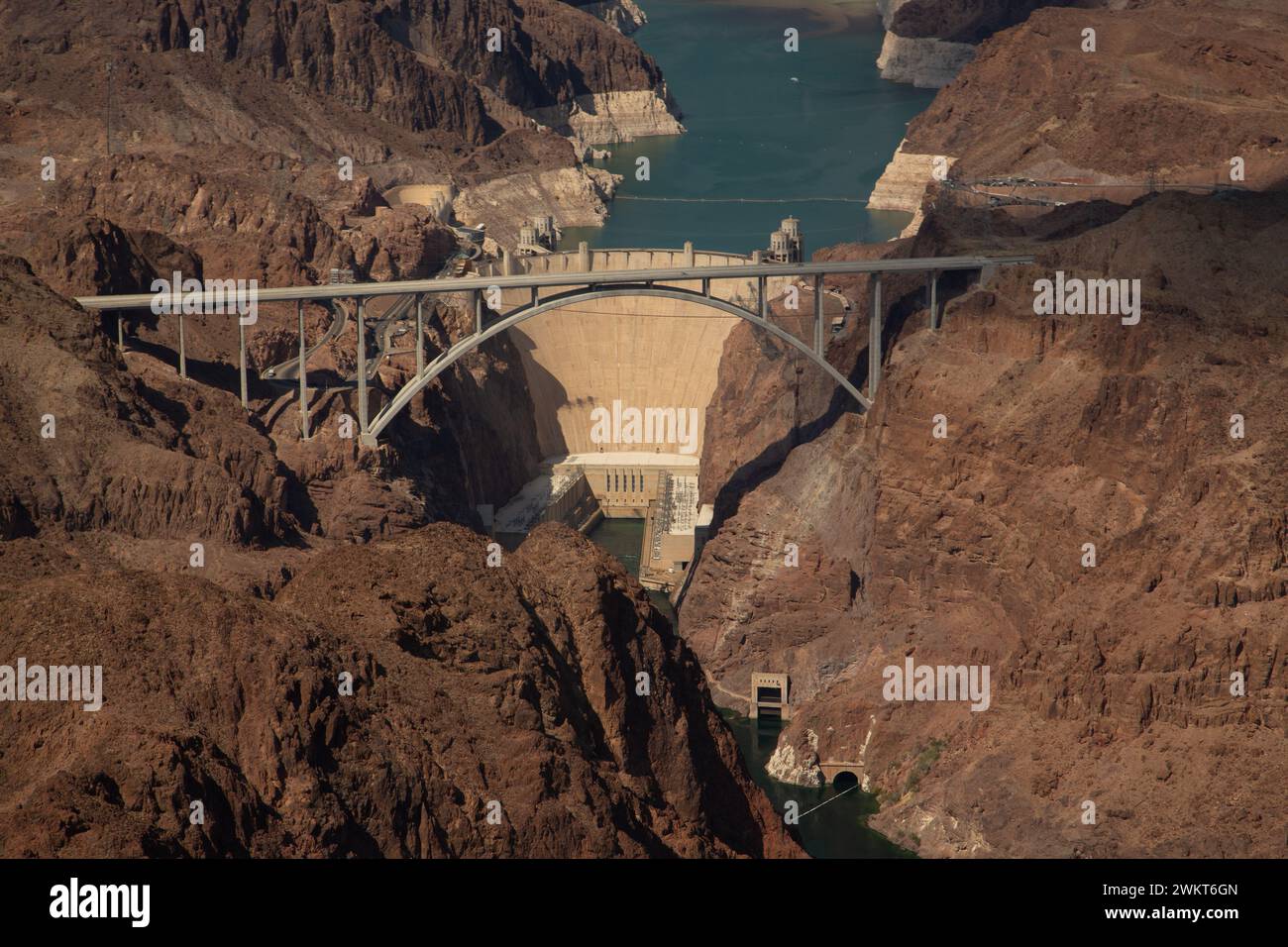 Hoover dam aerial view hi-res stock photography and images - Alamy