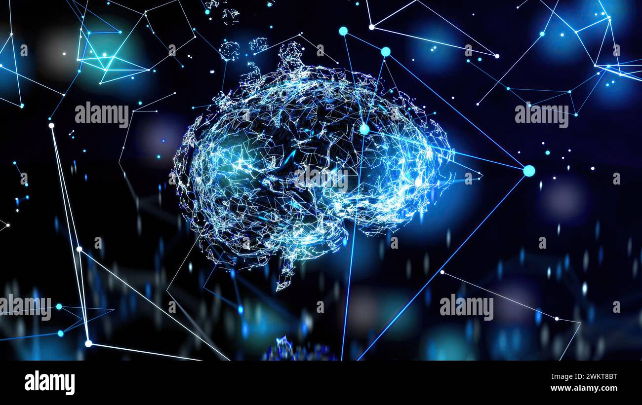 Abstract art of the brain Stock Photo - Alamy