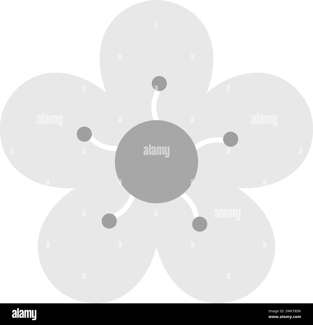 Cherry Blossom icon vector image Stock Vector Image & Art - Alamy