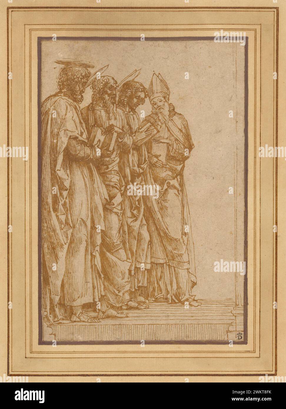Study of Four Saints; Andrea Mantegna (Italian (Paduan), about 1431 ...