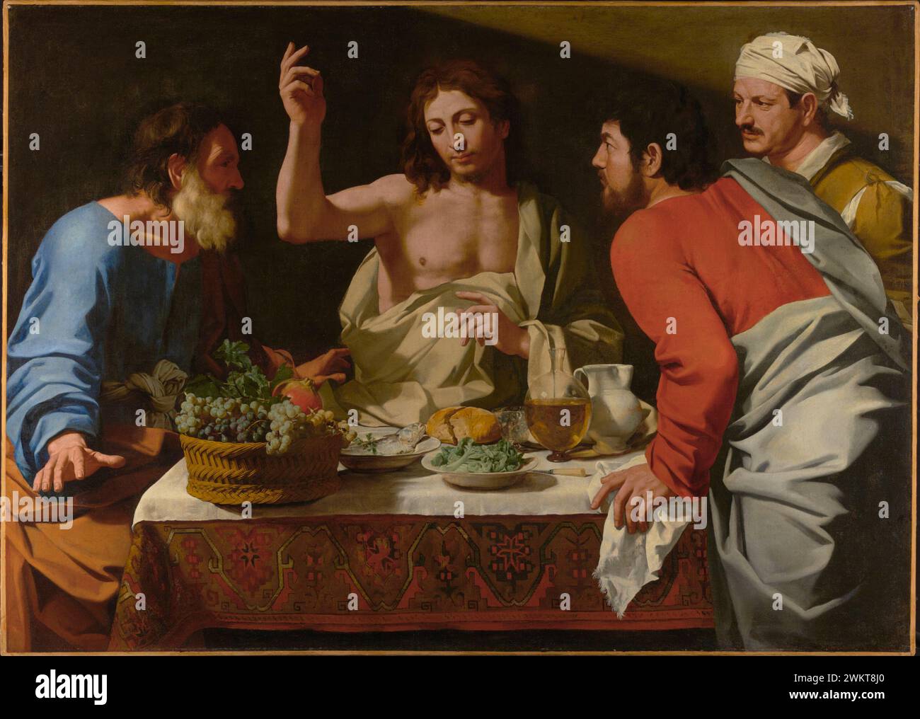 The Supper at Emmaus 1625 Bartolomeo Cavarozzi Stock Photo - Alamy