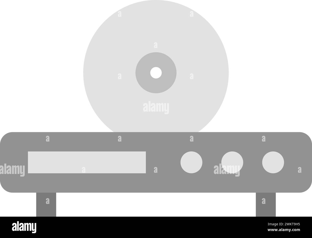 Disc Player icon vector image Stock Vector Image & Art - Alamy