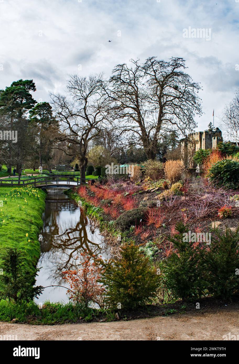 Hever Castle and Gardens in February, Hever, Kent England Stock Photo ...