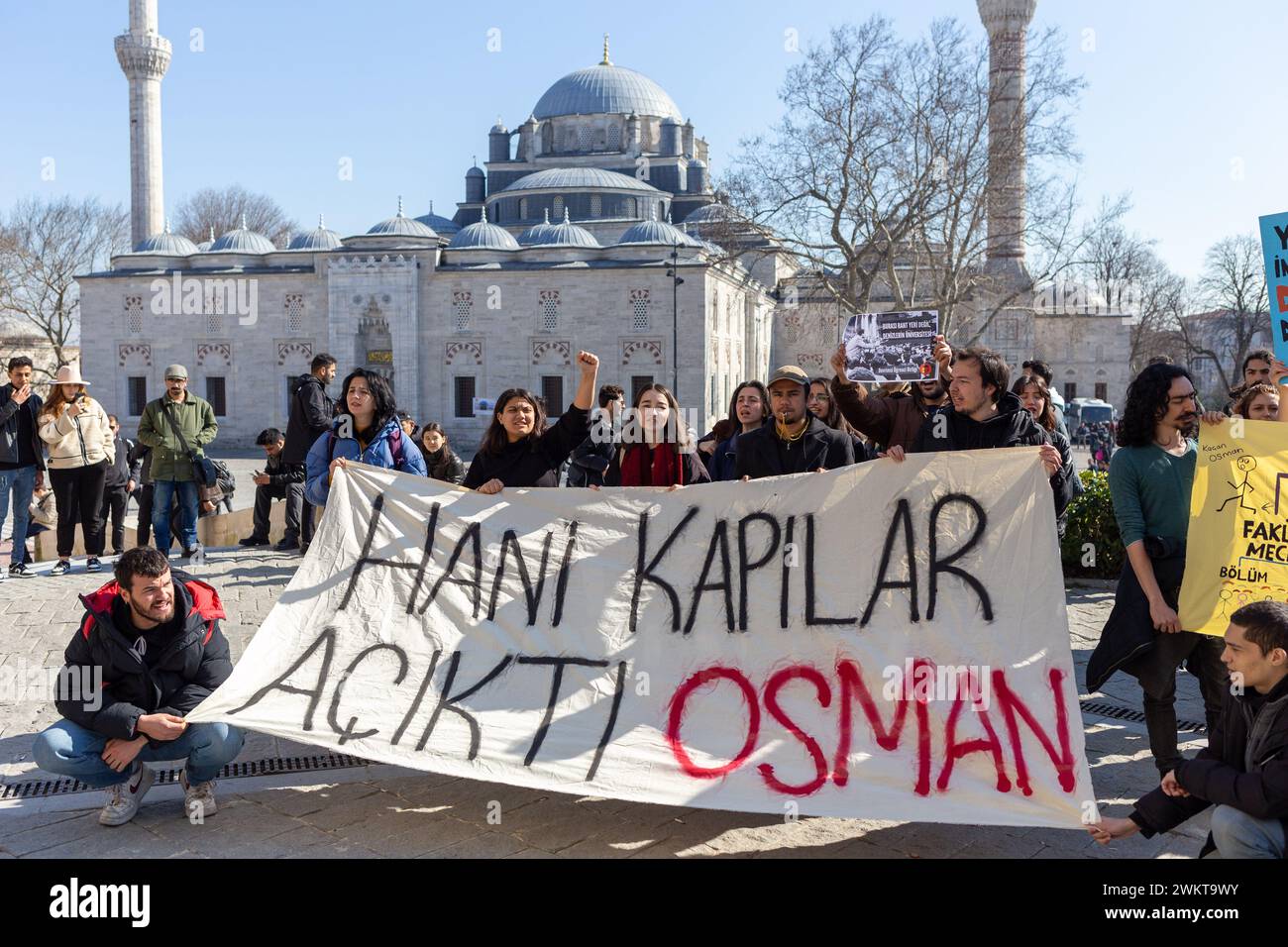 February 22, 2024: Istanbul, Turkey, February 22, 2024: Students of ...