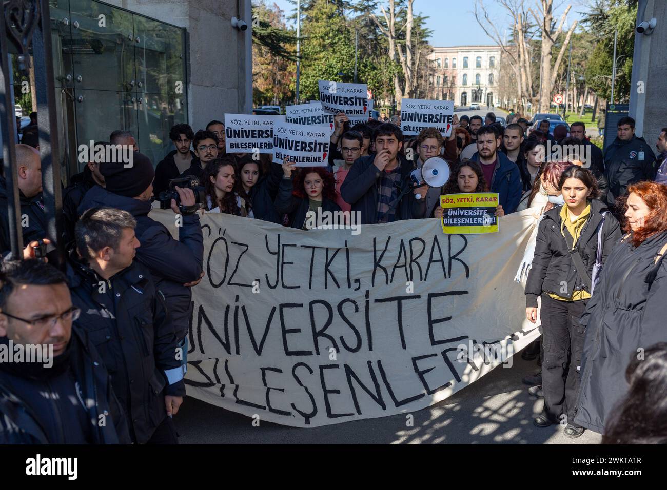 February 22, 2024: Istanbul, Turkey, February 22, 2024: Students of ...