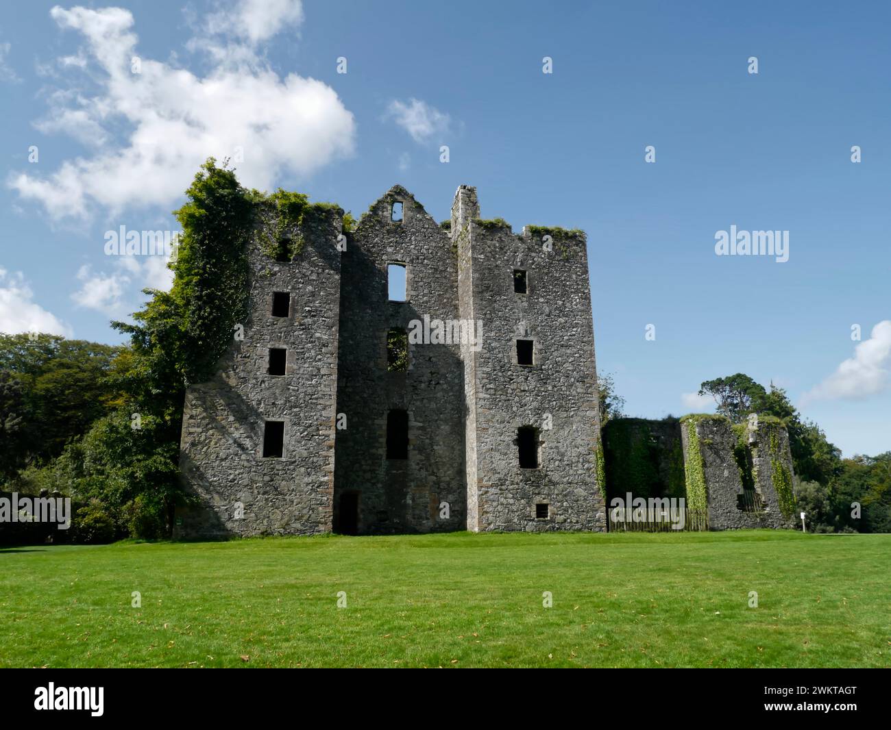 the ruins of castle Kennedy, Castle Kennedy Gardens, Dumfries and ...