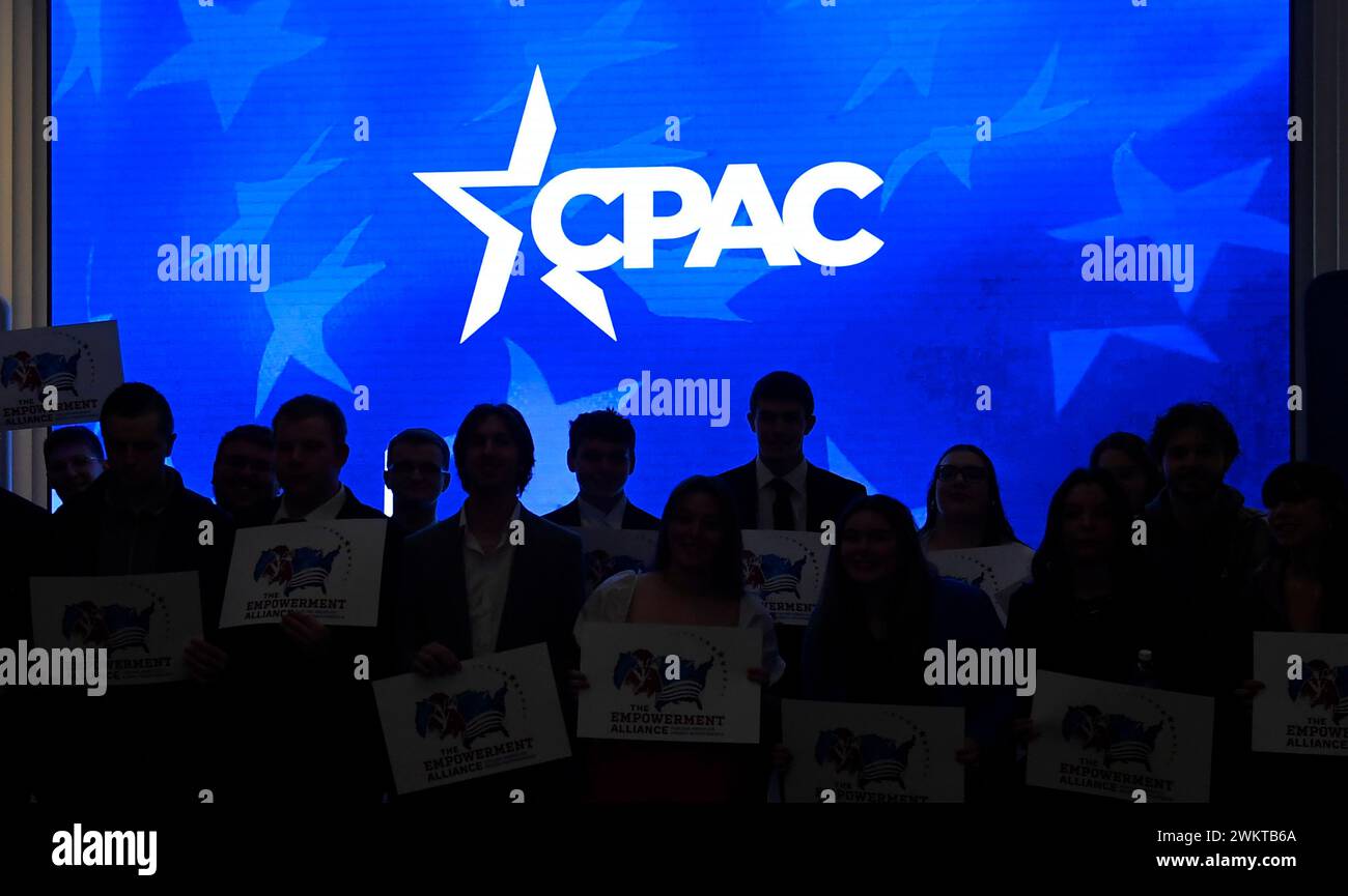 National Harbor, United States. 22nd Feb, 2024. Attendees are ...