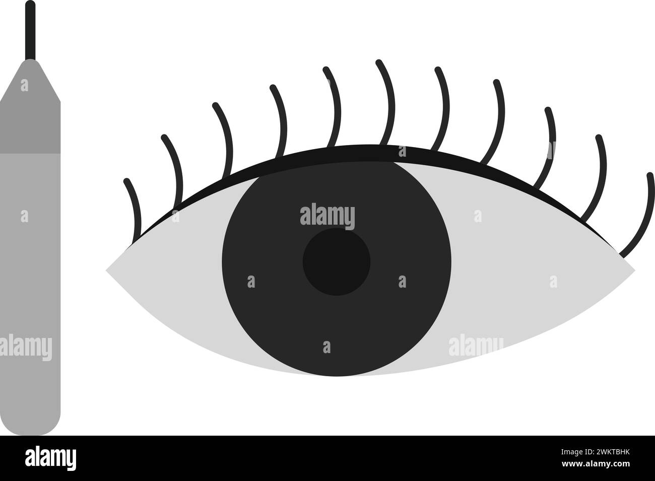 Eye with eyeliner icon vector image Stock Vector Image & Art - Alamy