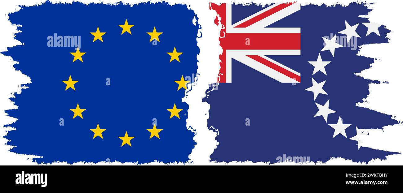 European union cook islands flag hi-res stock photography and images ...