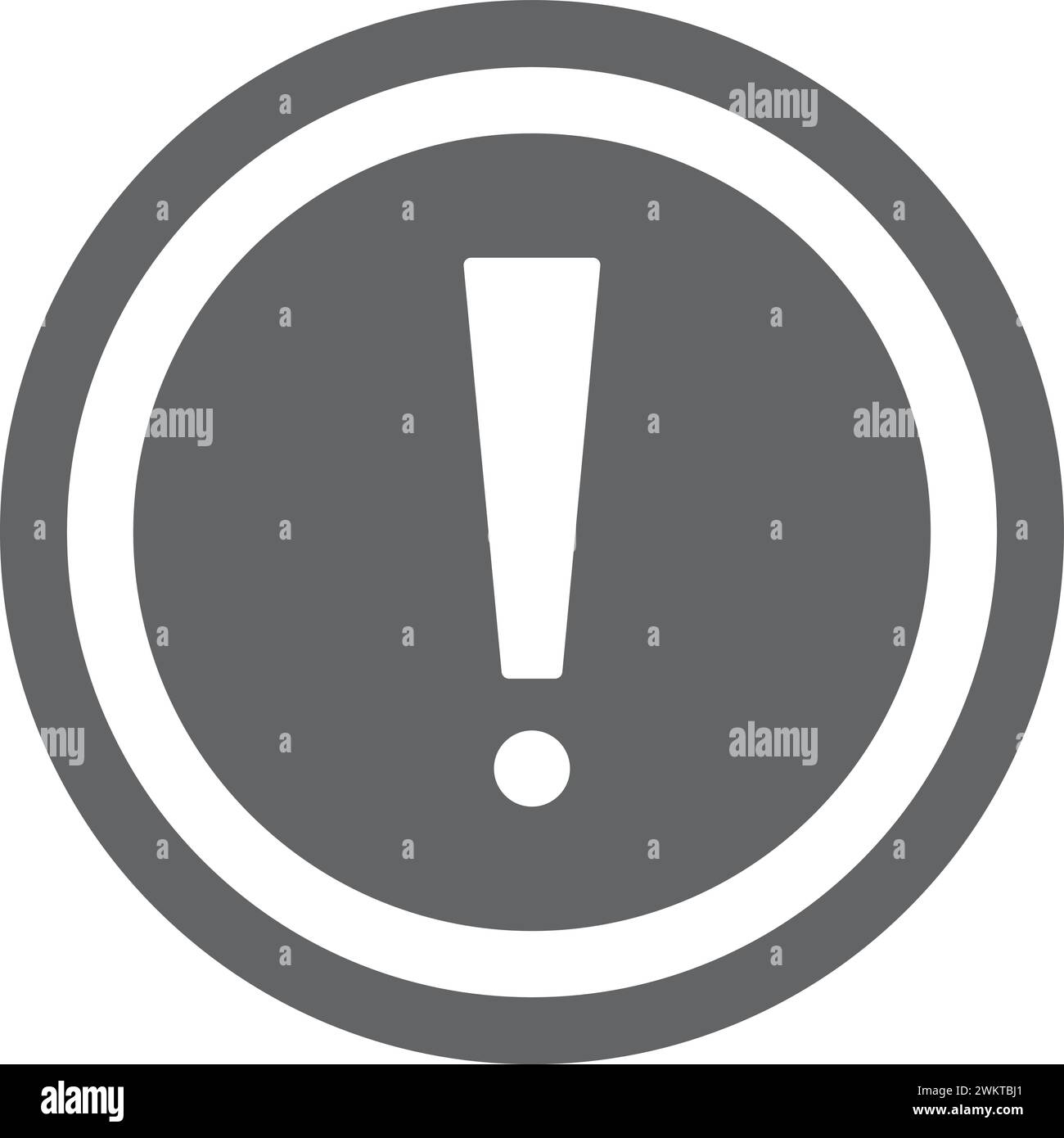 Exclamation Mark icon vector image Stock Vector Image & Art - Alamy