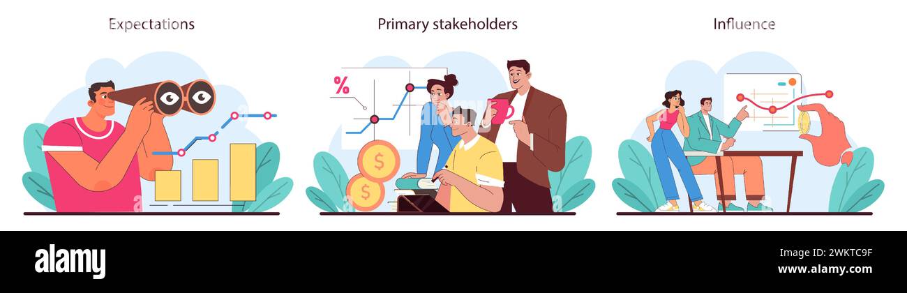 Stakeholder expectations set. Exploring future goals, guiding investments, and wielding ...