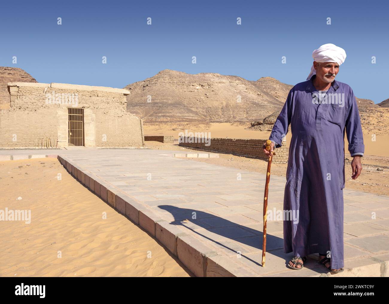 Guardian at Amada Temple on Lake Nasser, Egypt Stock Photo - Alamy