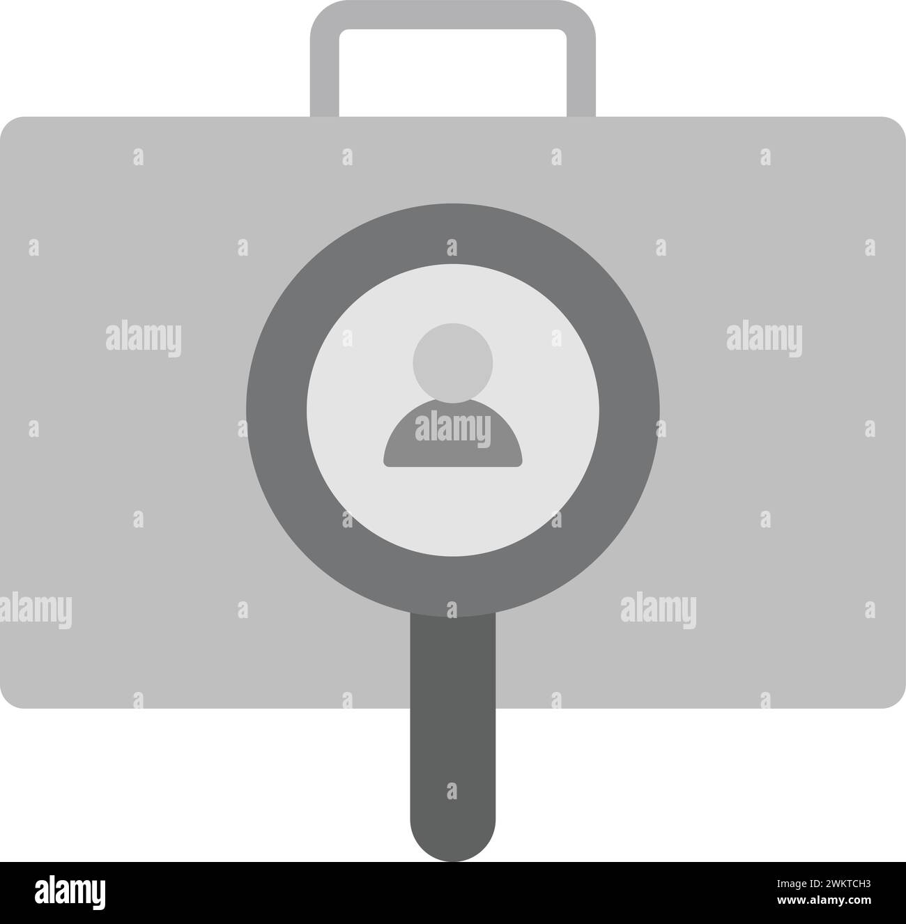 Employees Search icon vector image Stock Vector Image & Art - Alamy