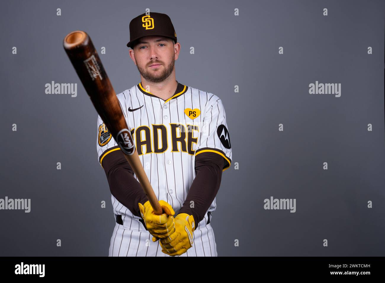 This is a 2024 photo of infielder Matthew Batten of the San Diego ...