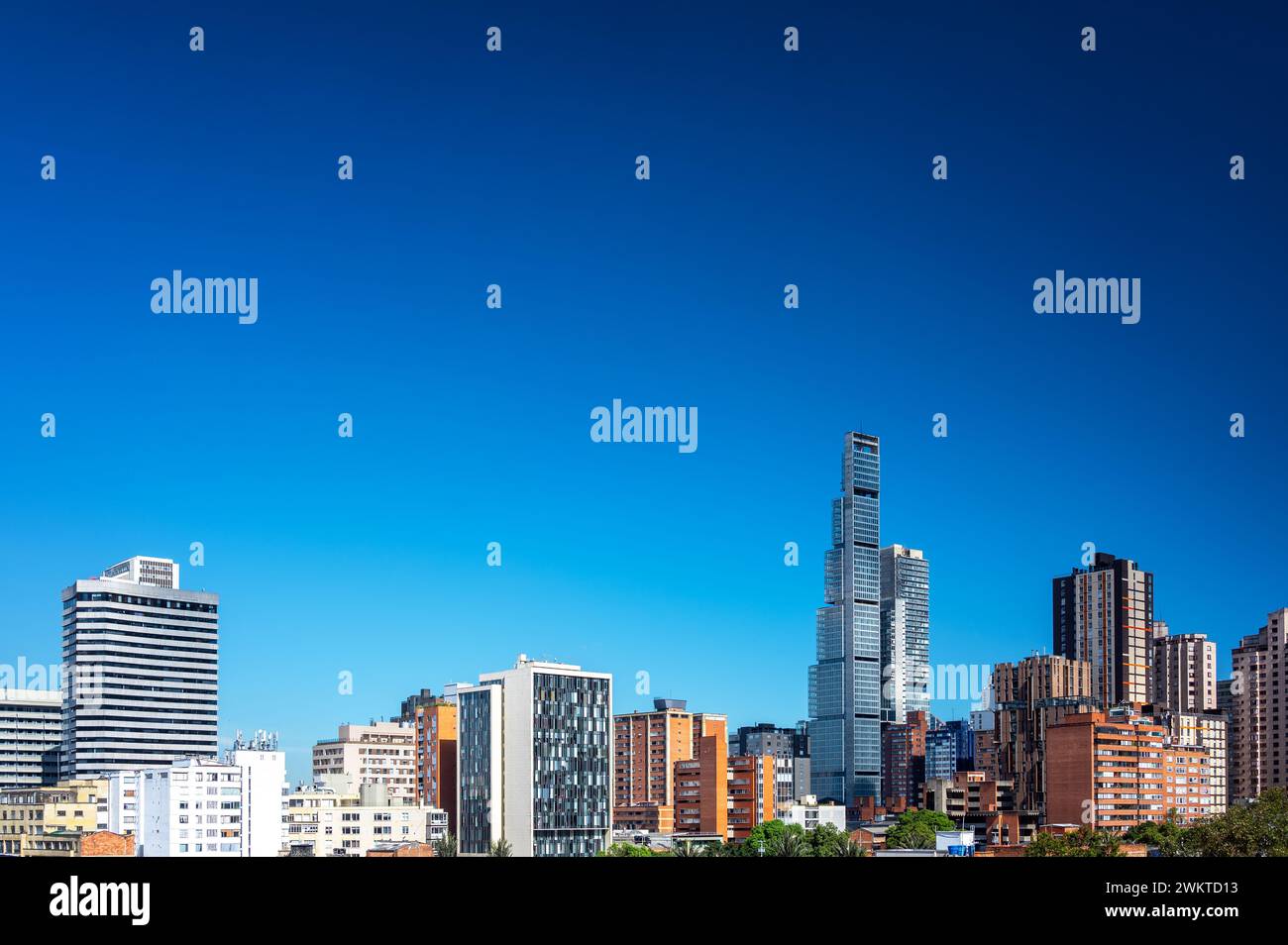 View of downtown Bogota, Colombia skyline Stock Photo - Alamy