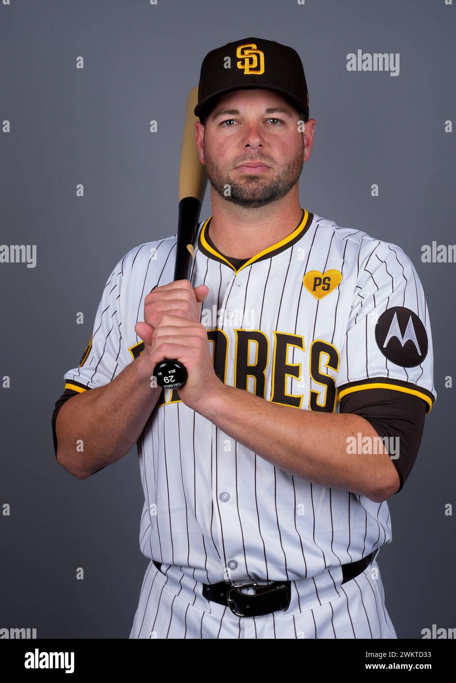 This is a 2024 photo of catcher Kevin Plawecki of the San Diego Padres ...