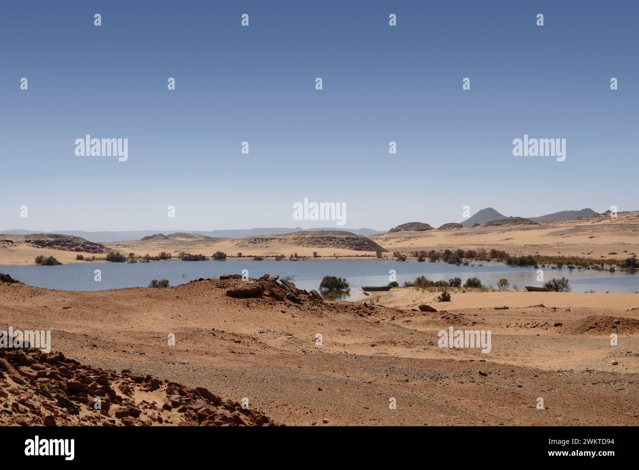 Panoramic view across Lake Nasser, Egypt Stock Photo - Alamy
