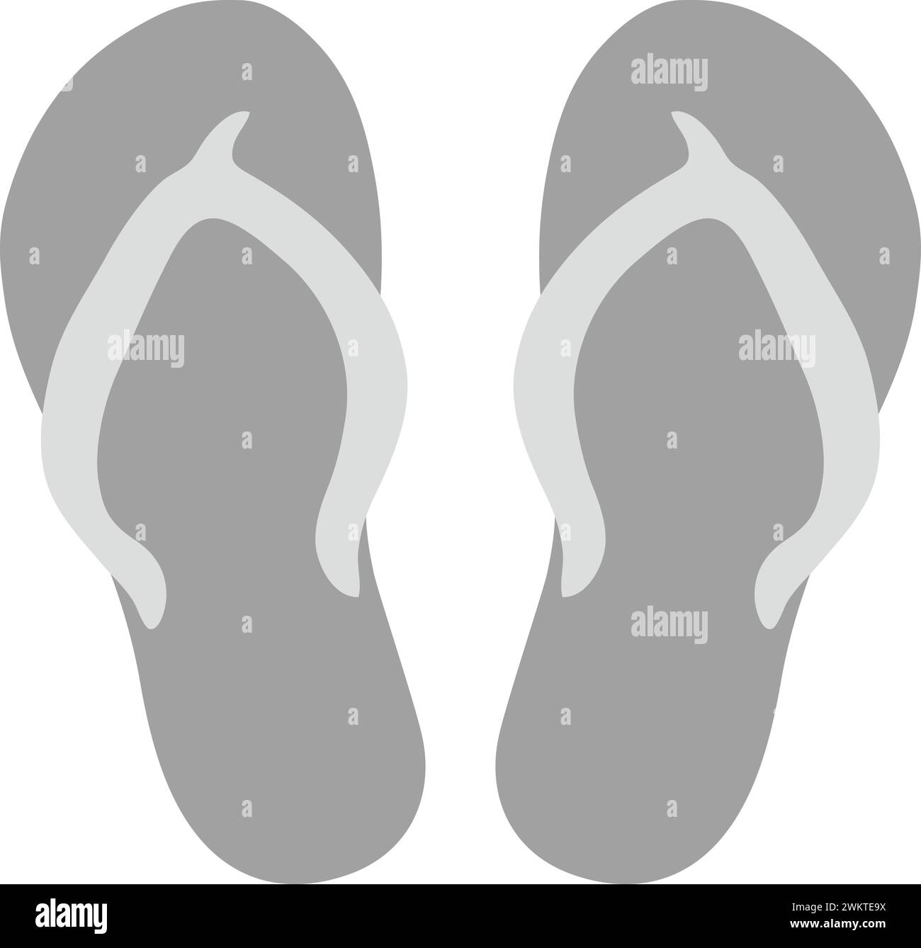 Line casual flip flops Stock Vector Images - Alamy
