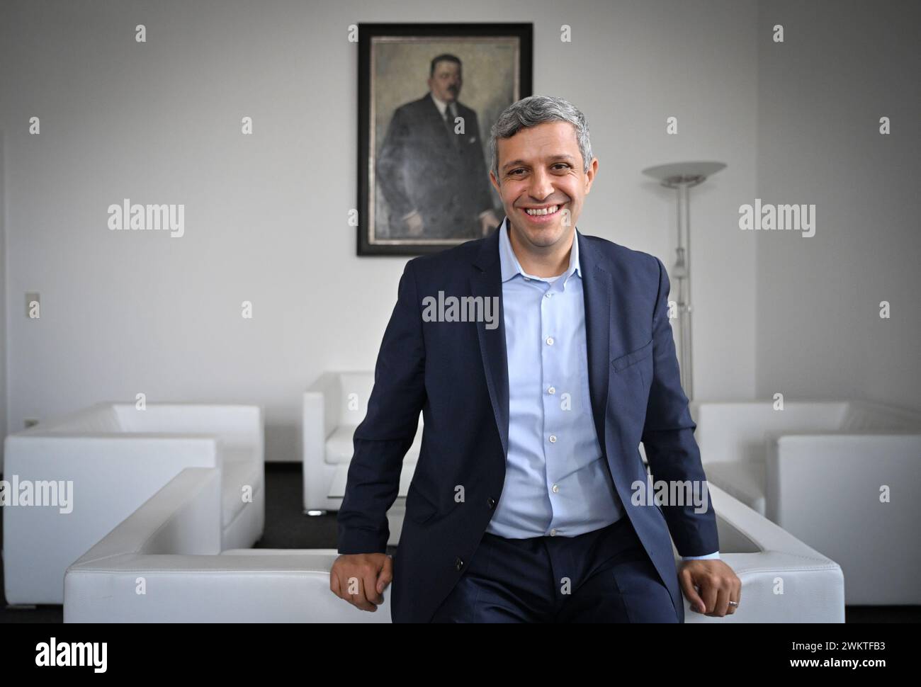Berlin, Germany. 21st Feb, 2024. Raed Saleh, member of the Berlin House ...