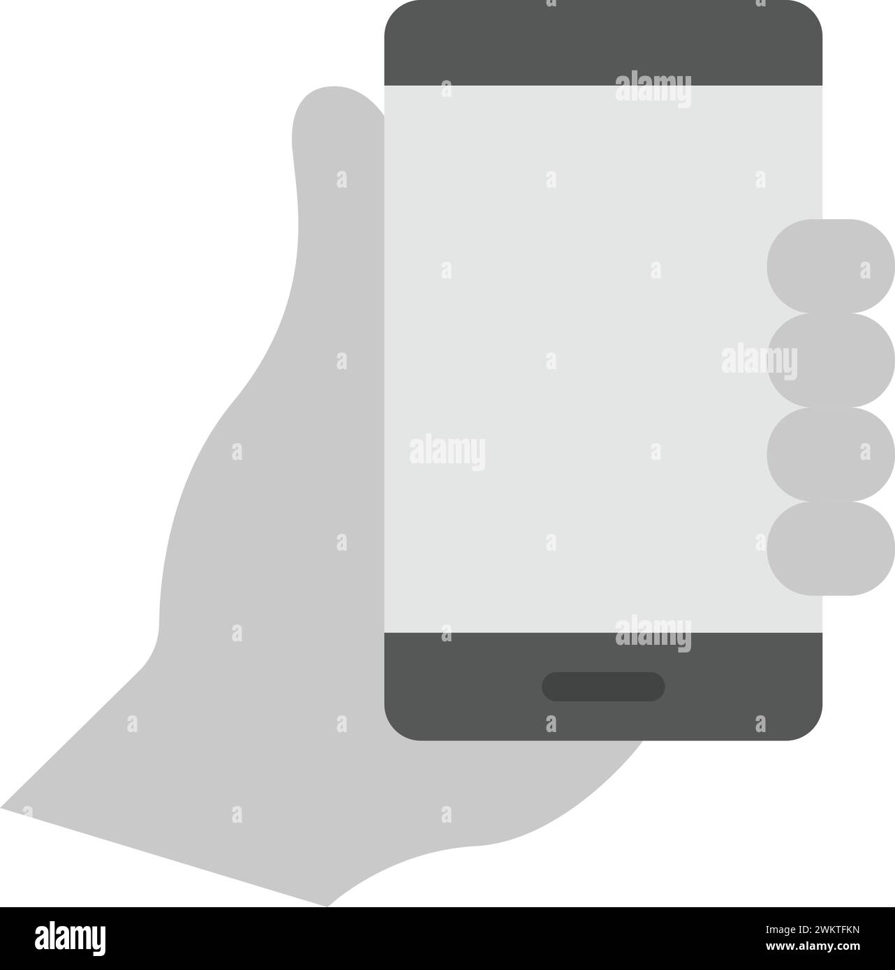 Holding phone Stock Vector Images - Alamy