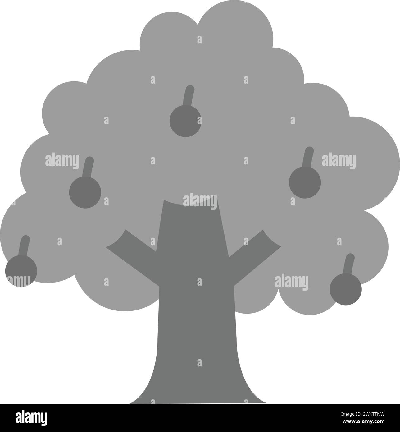 Fruit Tree icon vector image Stock Vector Image & Art - Alamy