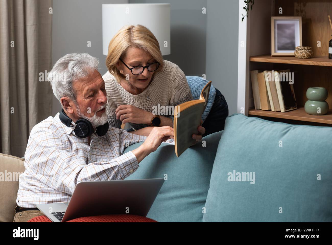 Simple living. Elderly retired couple enjoying their retirement ...