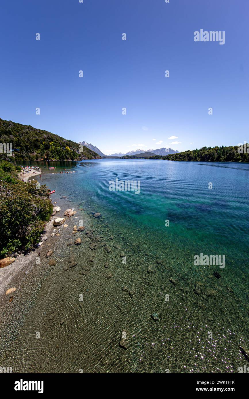 landscape view of Bariloche in the summer, Argentina, South America ...