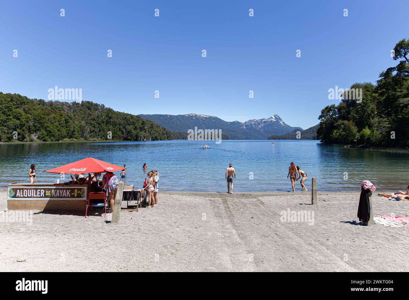 landscape view of Bariloche in the summer, Argentina, South America ...