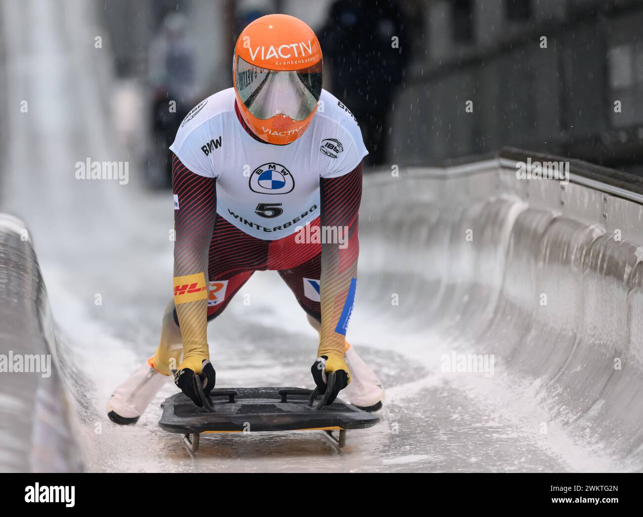 Winterberg, Germany. 22nd Feb, 2024. Skeleton, World Championships, men ...