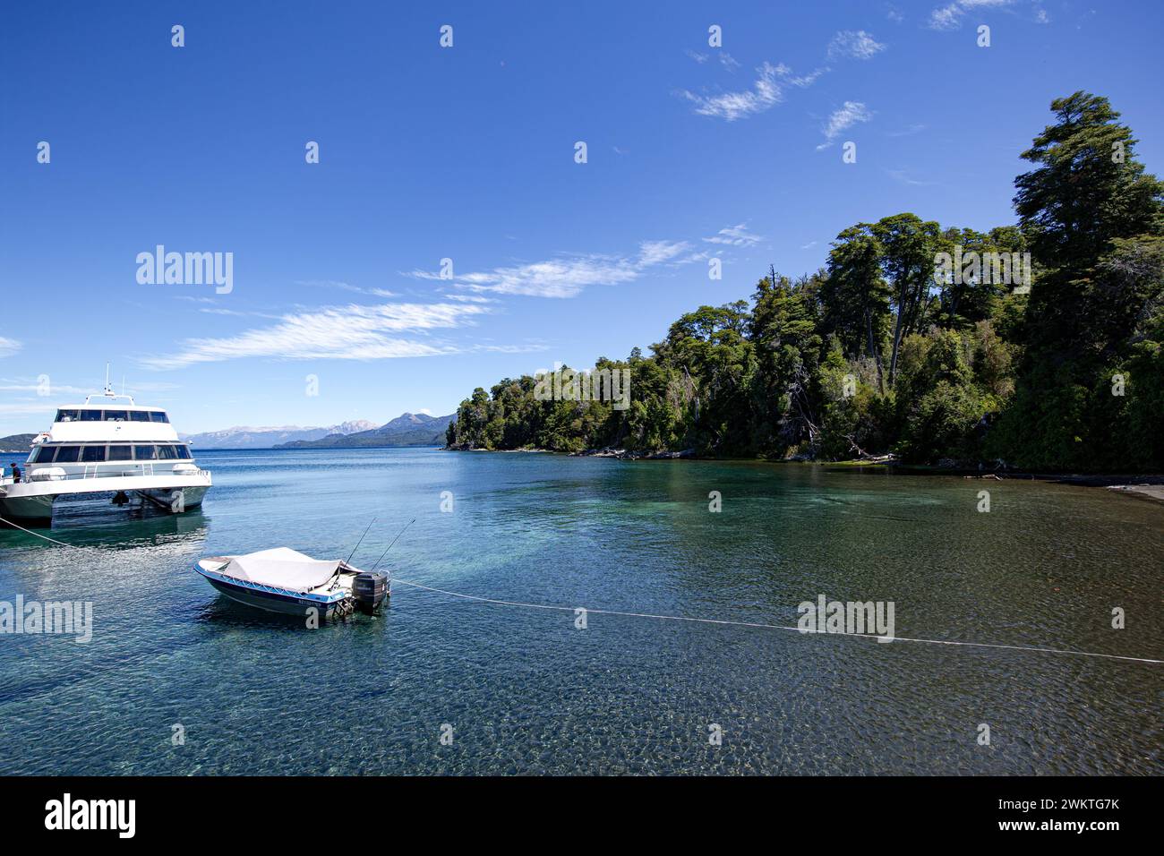 landscape view of Bariloche in the summer, Argentina, South America ...