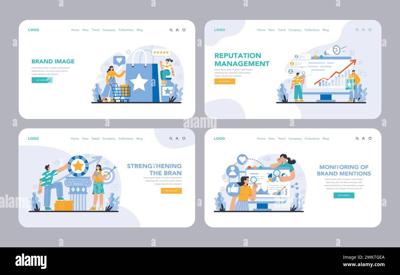 Reputation management web or landing set. Building relationship with ...