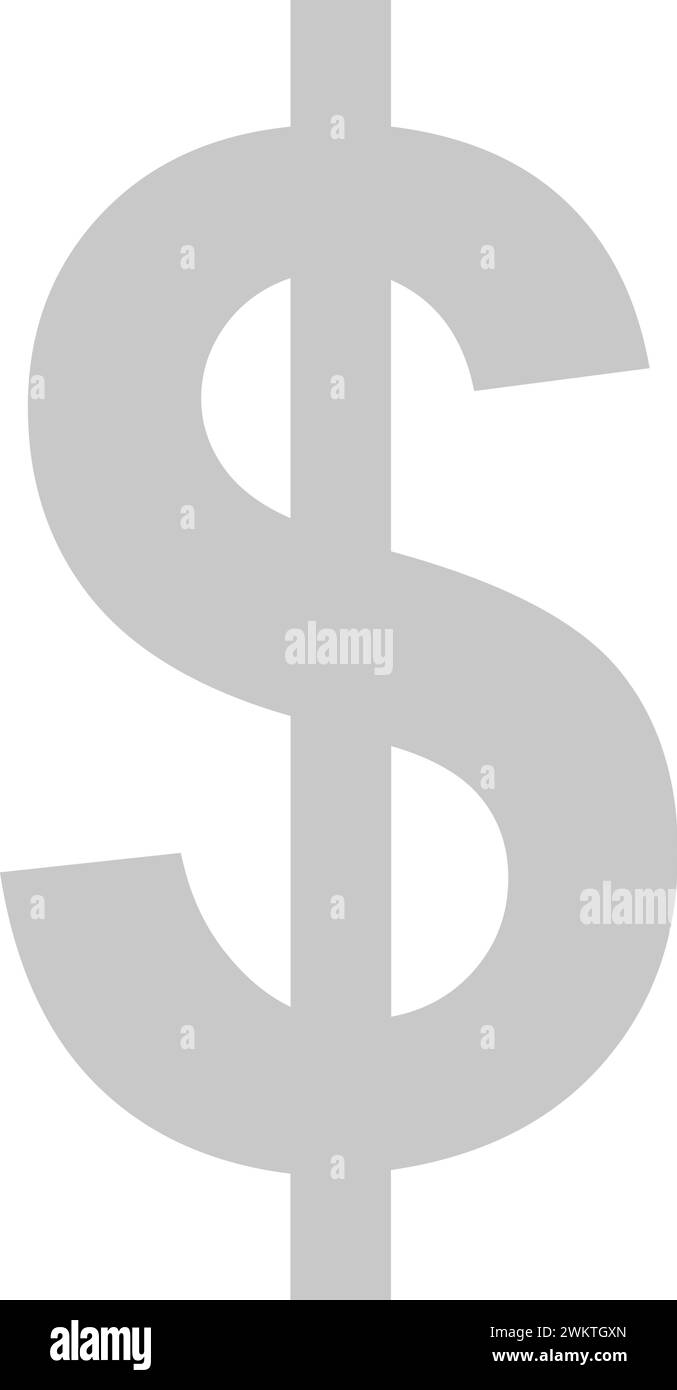 Heavy Dollar Sign icon vector image Stock Vector Image & Art - Alamy