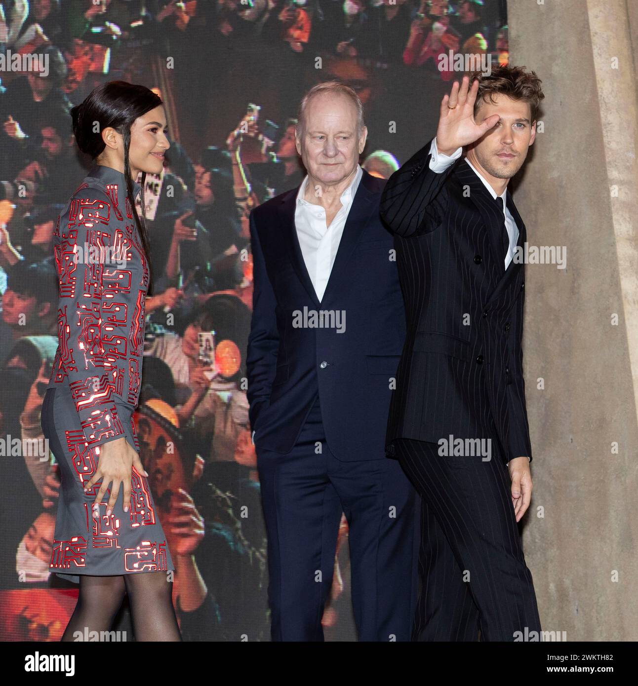 Seoul, South Korea. 22nd Feb, 2024. (L to R) Actors Zendaya, Stellan ...