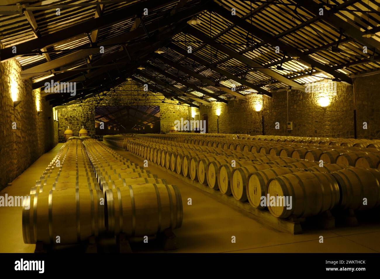 Cune bodega cellar designed by Eiffel, in Haro, Rioja, Spain Stock ...